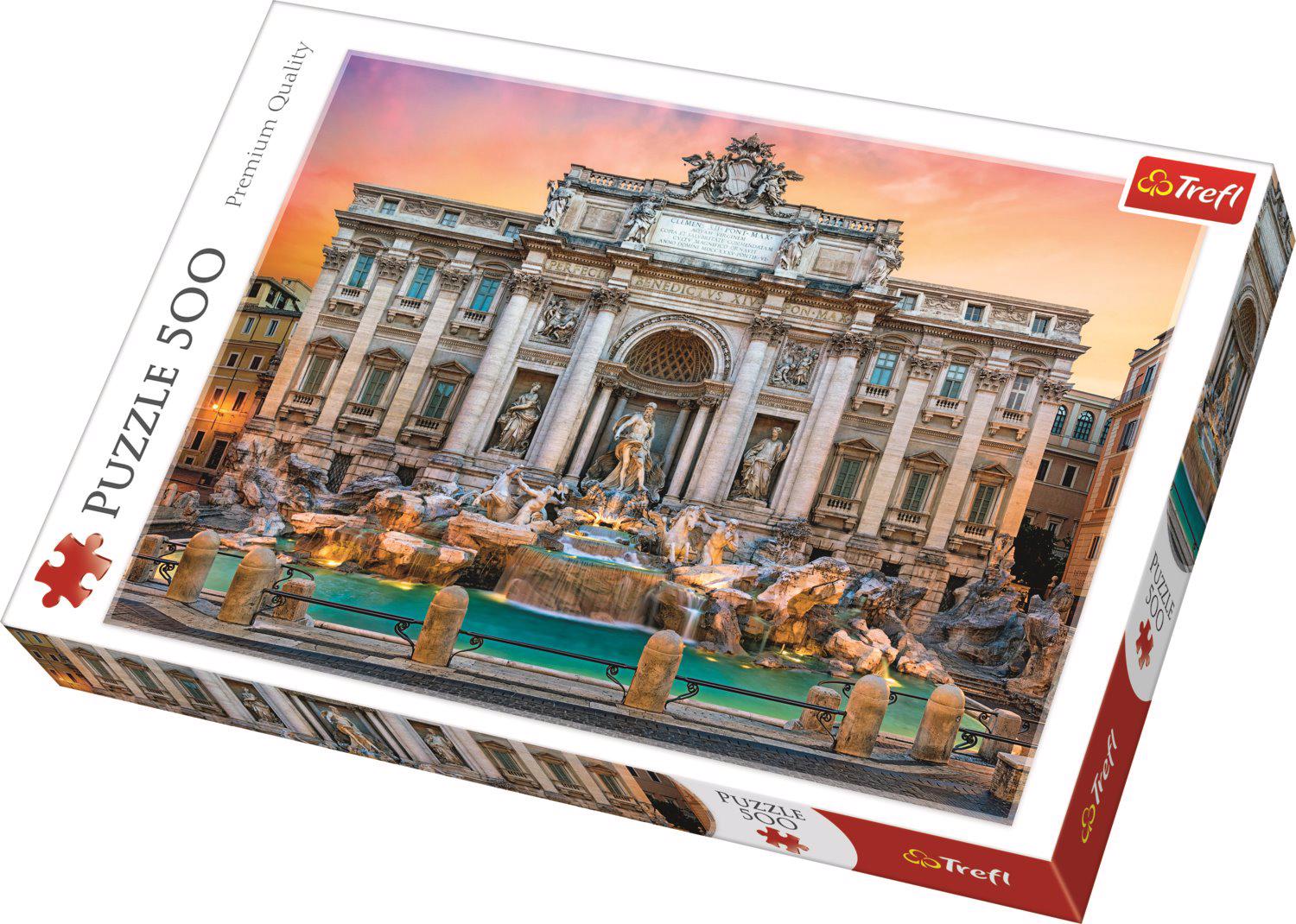 Puzzle Fontanna di Trevi, Roma, 500 Pezzi | Puzzle-Mania.it