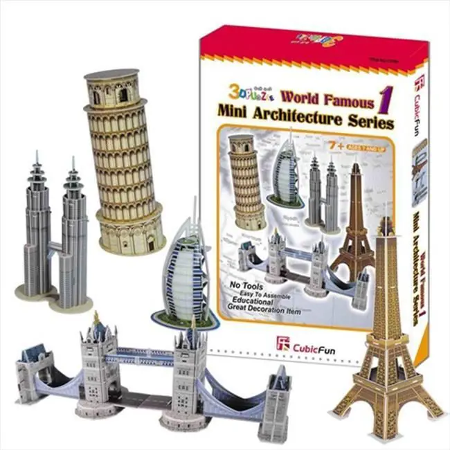 Puzzle Mini Architecture Series: Monuments of the World 3D