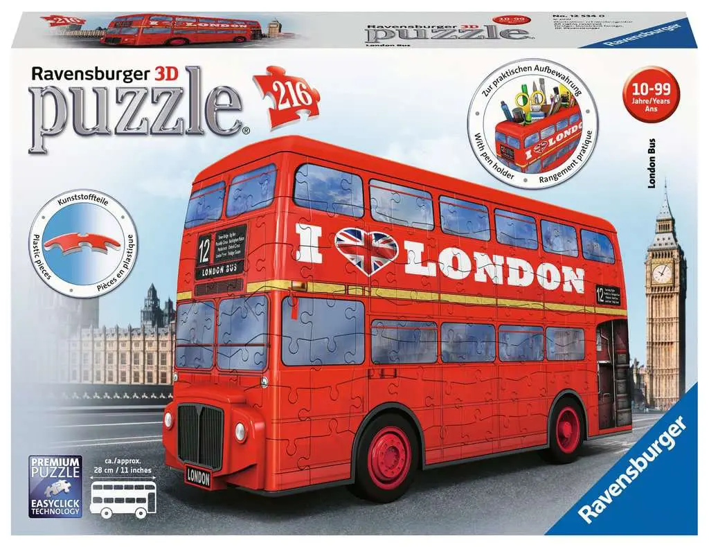 Puzzle 3D londýnsky autobus Doubledecker