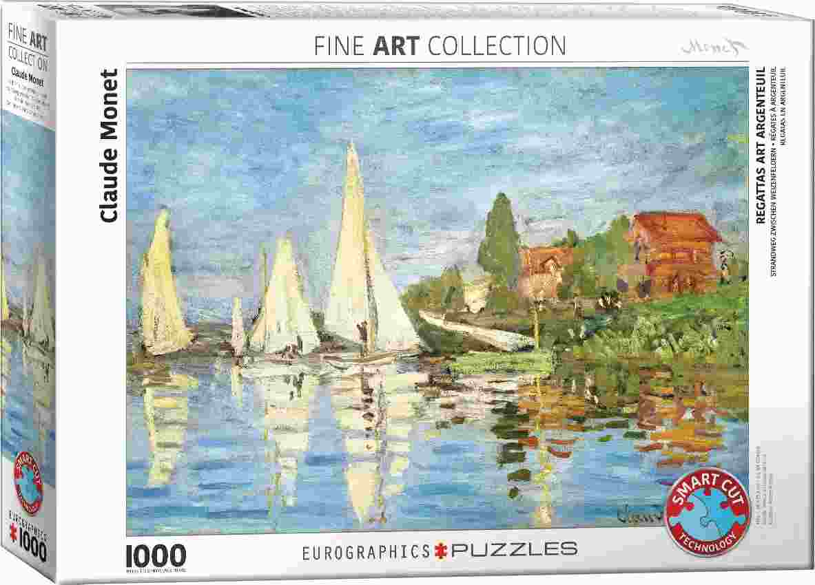 Puzzle Claude Monet: Regatten v Argenteuil, 1 000 dielikov